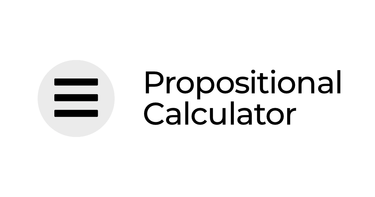 Propositional Calculator | Casestudier | Infobits